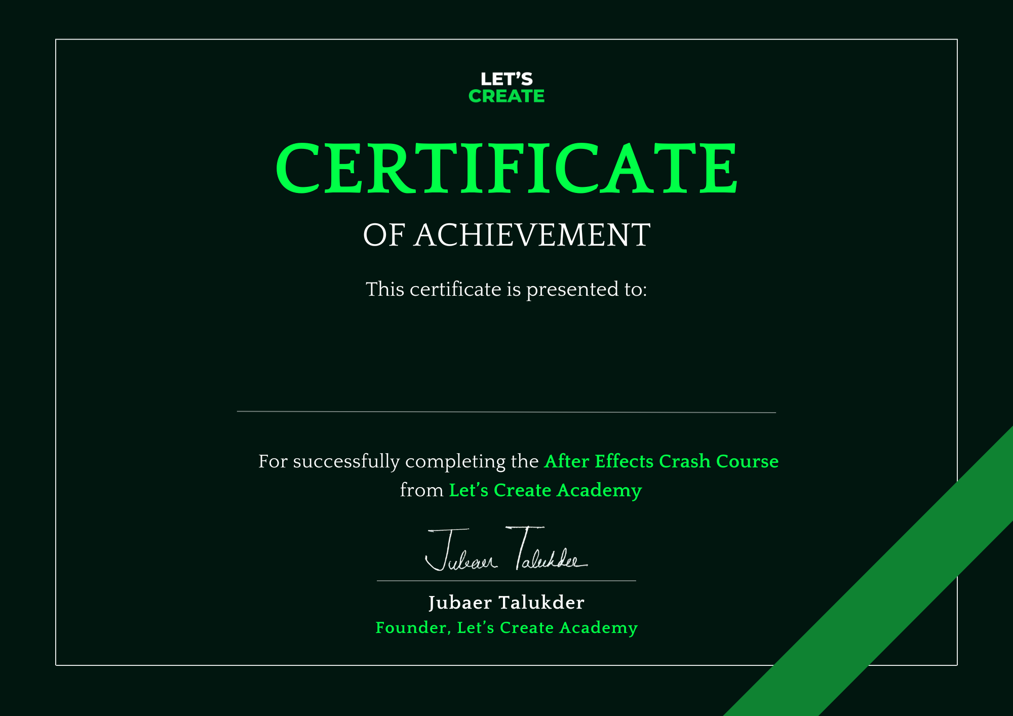 Let's Create - Academy